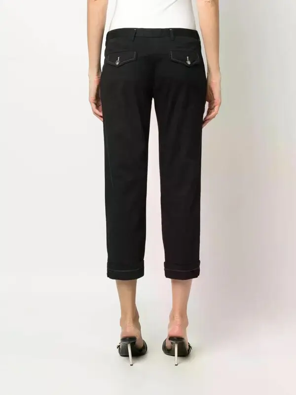 Prada 2000s Low-rise Cropped Trousers
