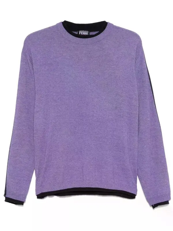 Gianfranco Ferre 2000s Layered Crew Neck Sweater
