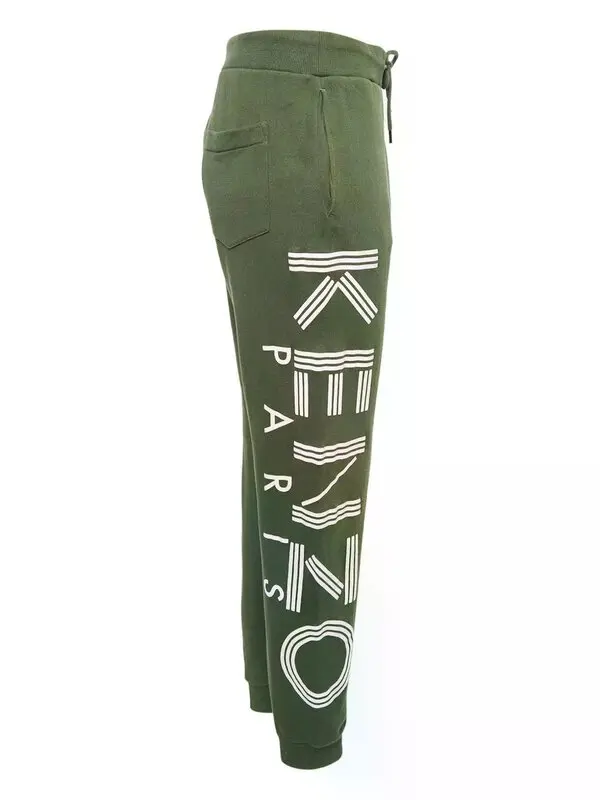 Kenzo Logo-printed Track Pants - Green