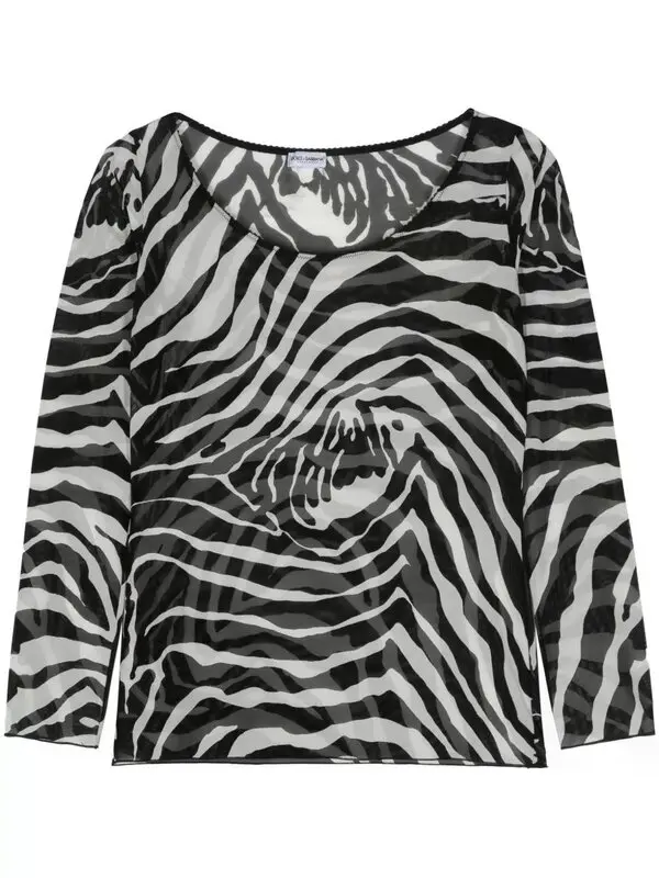 Dolce & Gabbana Zebra-print Blouse