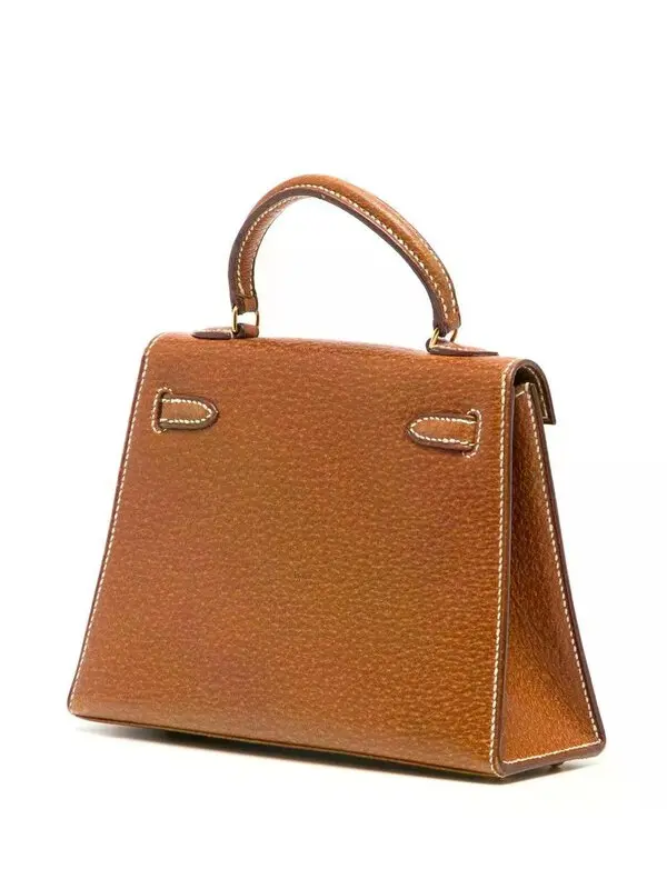 Hermès Mini Kelly Sellier Two-way Bag - Brown