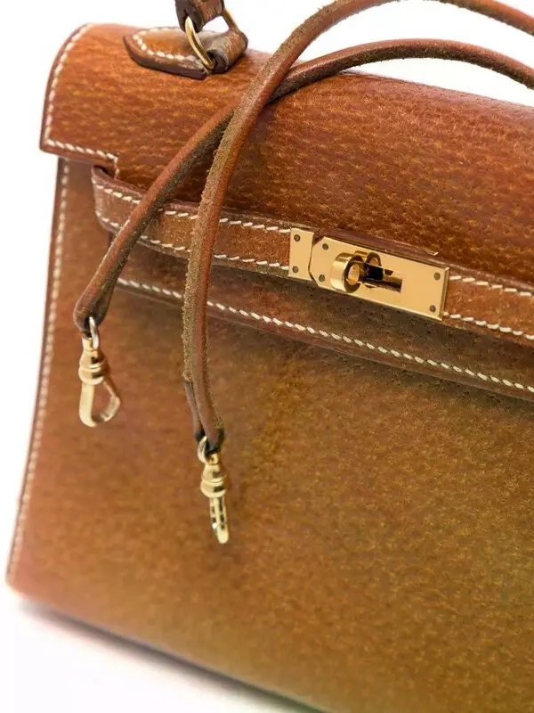 Hermès Mini Kelly Sellier Two-way Bag - Brown