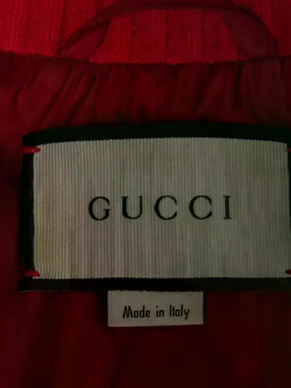 Gucci Leather Bomber Jacket
