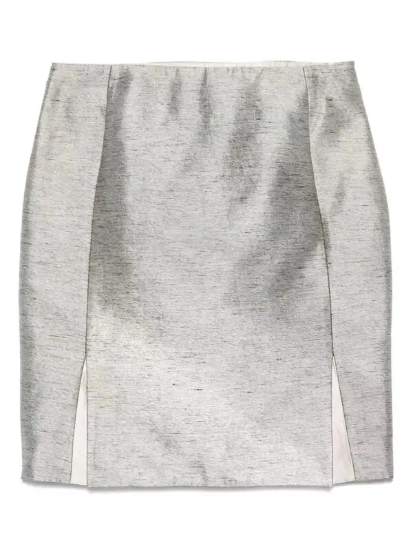 Balenciaga 2010s Silk-linen Skirt