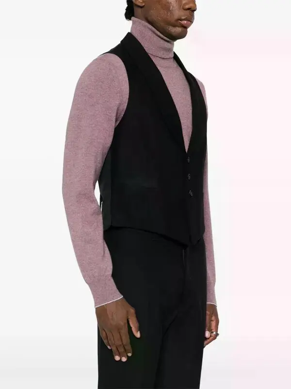 ROMEO GIGLI 1990s Geometric-patterned Waistcoat