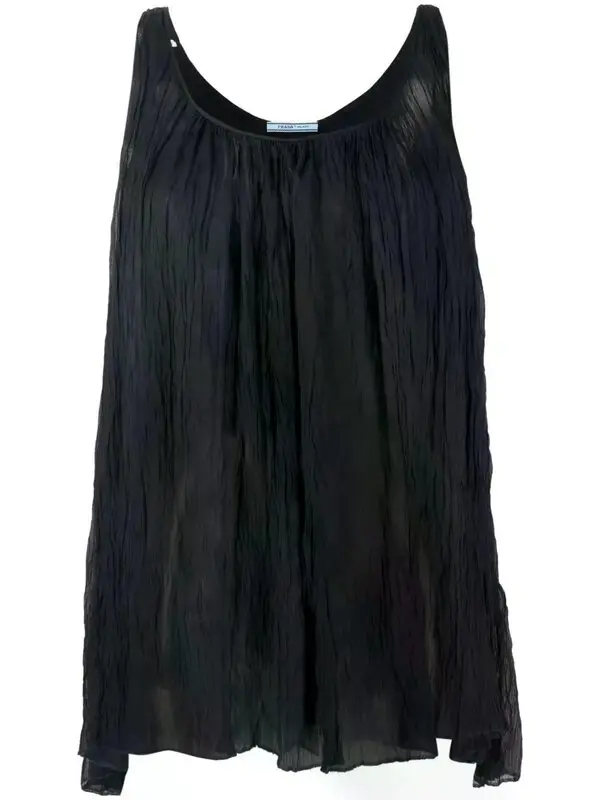 Prada 2000s Sleeveless Silk Blouse
