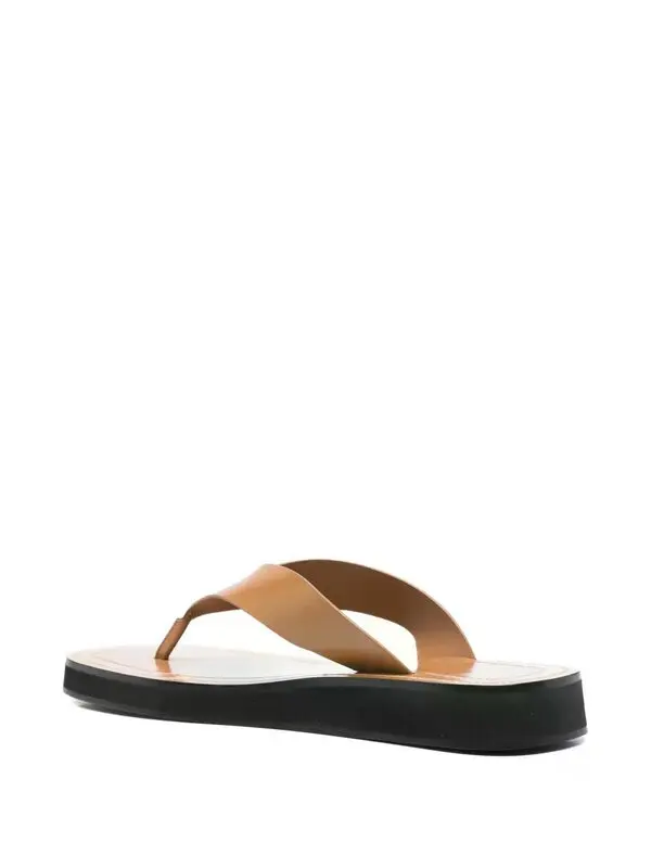 THE ROW Ginza Flat Sandals - Brown