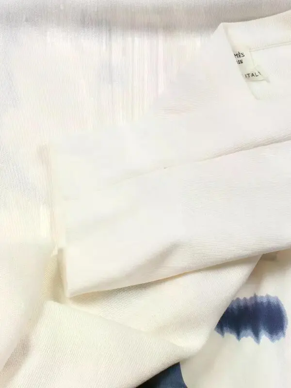 Hermès 2010s V-neck Twill Sweater