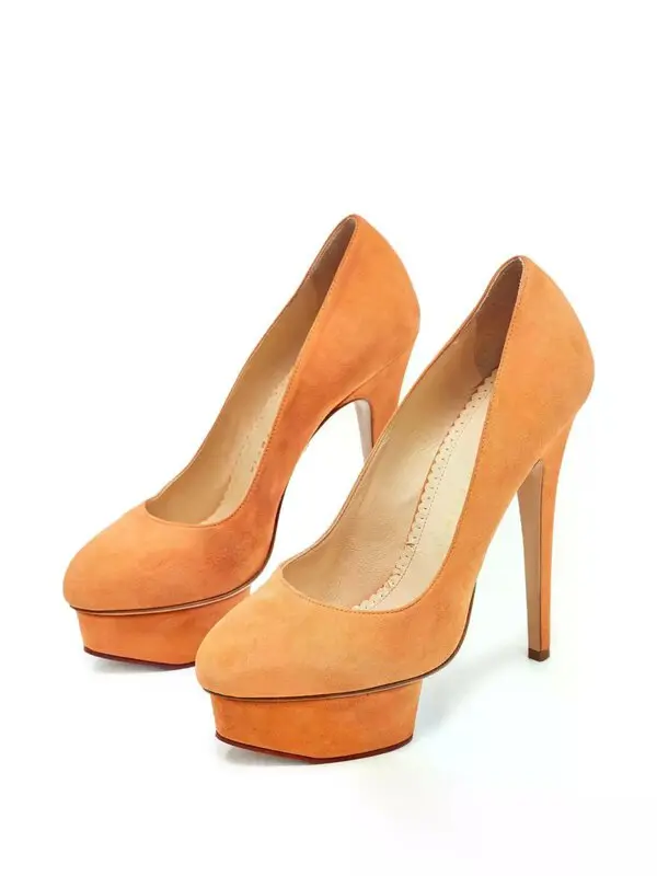 CHARLOTTE OLYMPIA 145mm Dolly Suede Pumps