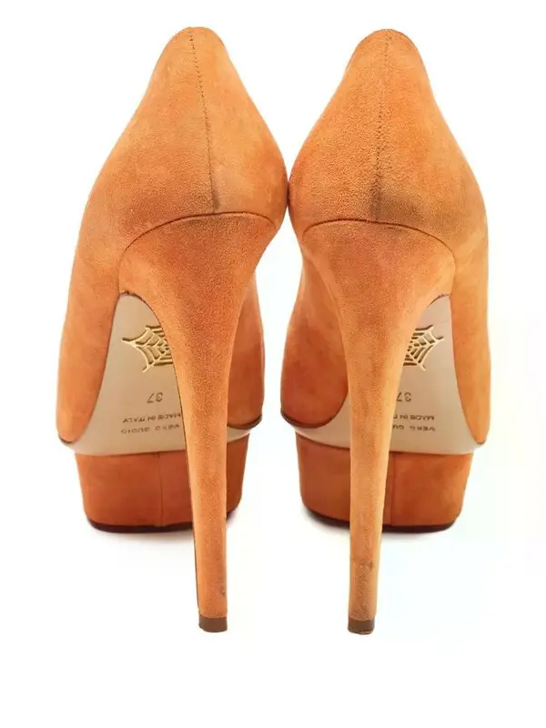 CHARLOTTE OLYMPIA 145mm Dolly Suede Pumps