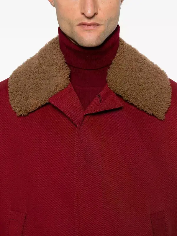 ROMEO GIGLI 1990s Shearling Belted Coat