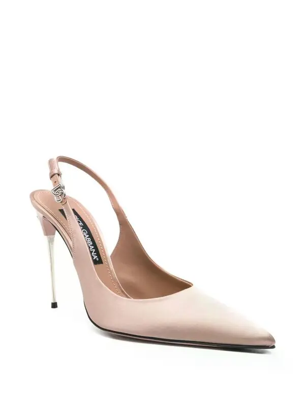 Dolce & Gabbana 105mm Slingback Leather Pumps