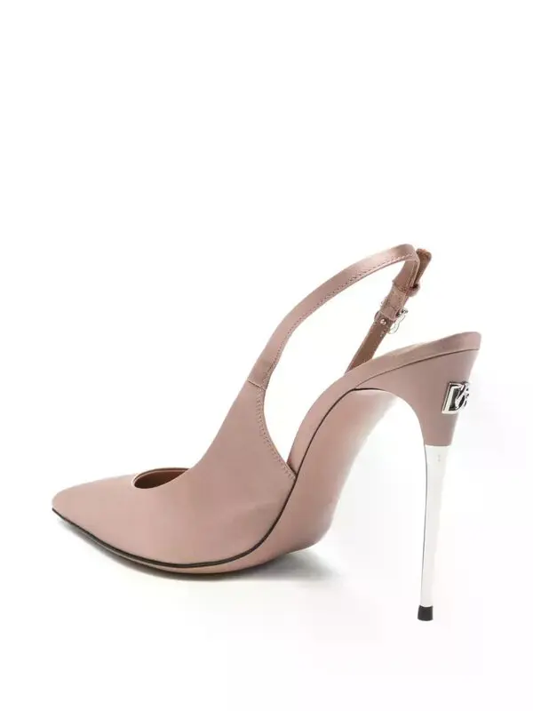 Dolce & Gabbana 105mm Slingback Leather Pumps