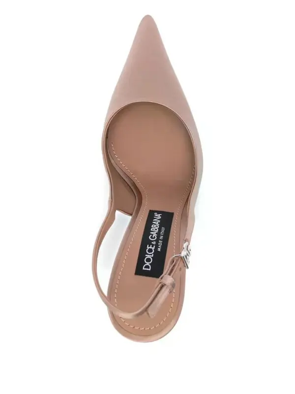 Dolce & Gabbana 105mm Slingback Leather Pumps