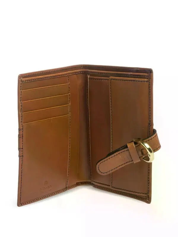 AIGNER Leather Buckle Wallet