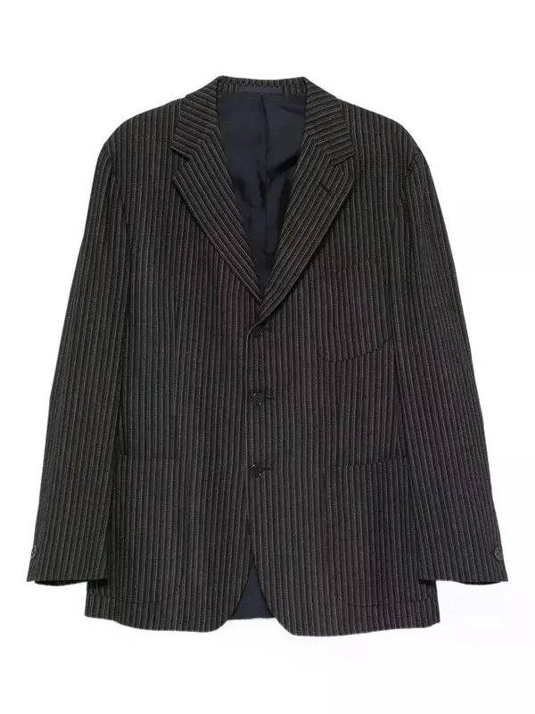 ROMEO GIGLI 1990s Striped Jacket - Blue