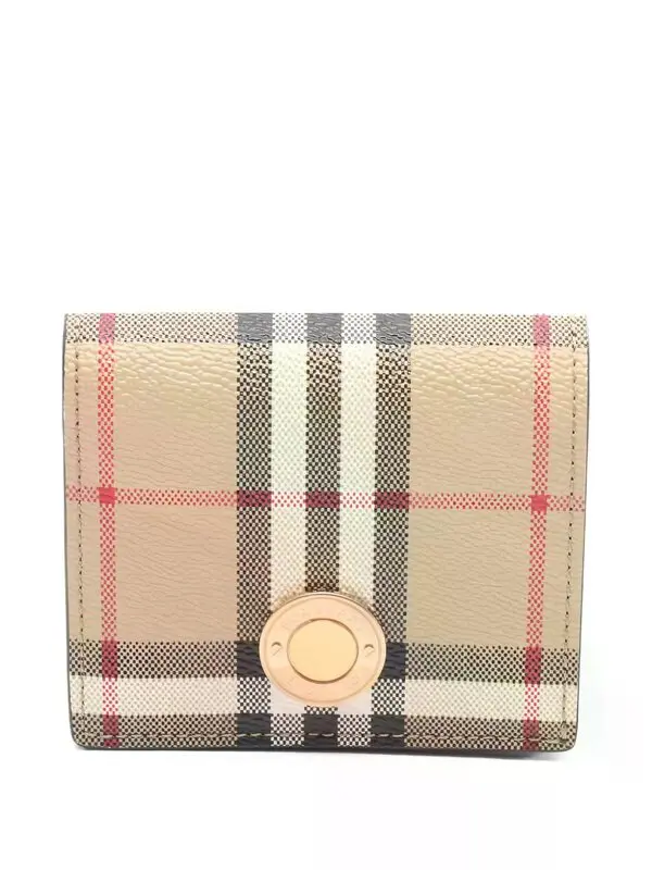 Burberry Check Bi-fold Wallet - Neutrals