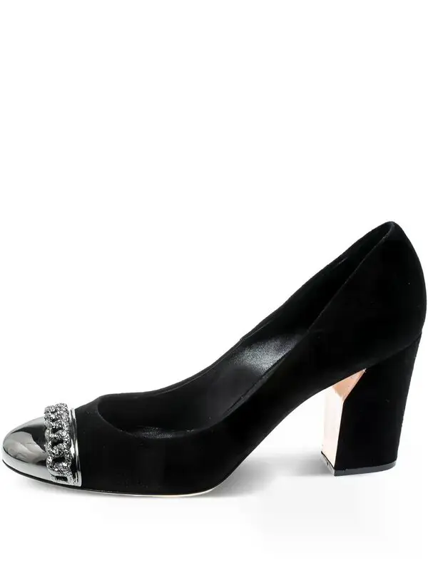 Casadei 85mm Leather Heeled Pumps