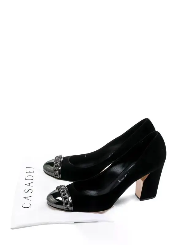 Casadei 85mm Leather Heeled Pumps
