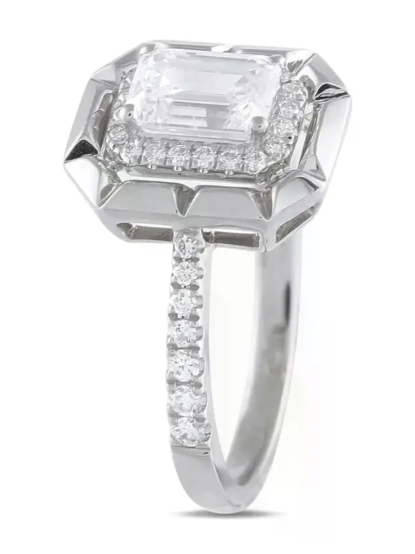LB EXCLUSIVE 18k White Gold Diamond Ring - Silver