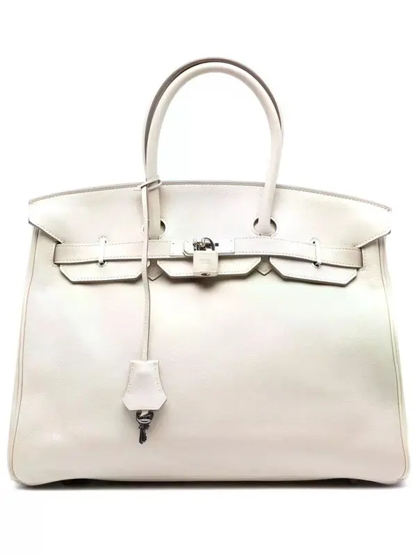 Hermès 2011 Swift Birkin Retourne 35 Handbag - White