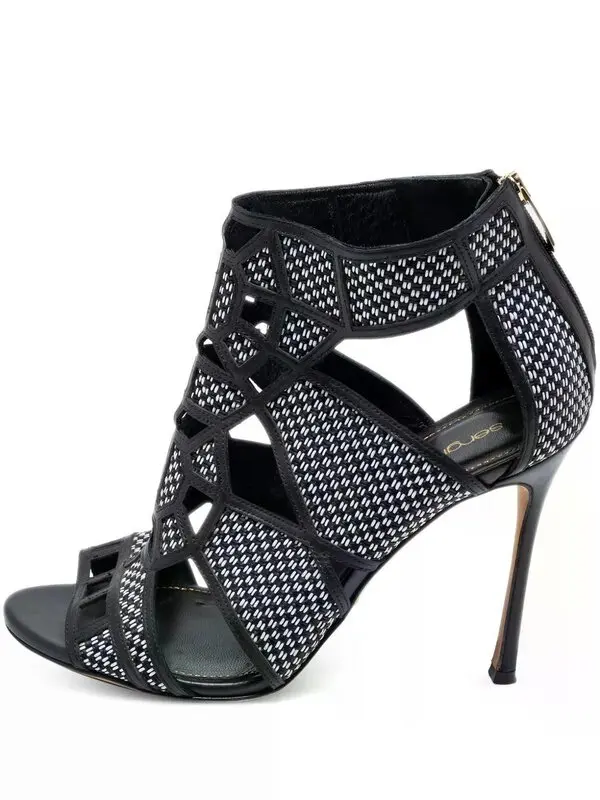 SERGIO ROSSI Vintage 110mm Cut-out Pumps
