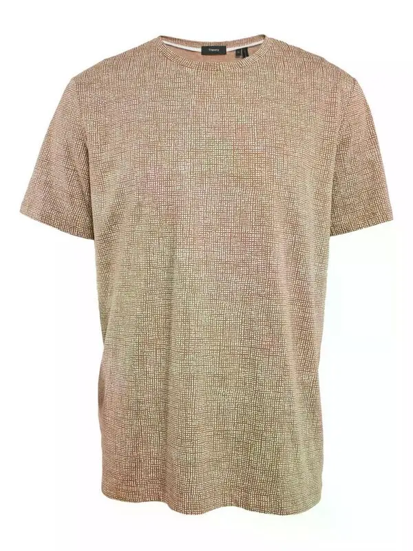 Theory Pre-owned Speckled Cotton T-shirt