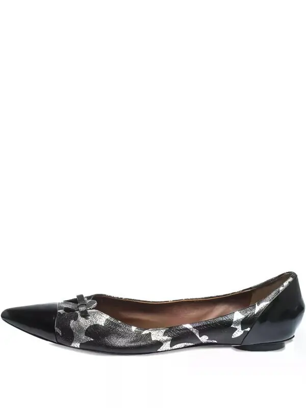 Marc Jacobs Pointed-toe Bow-detail Ballet Flats