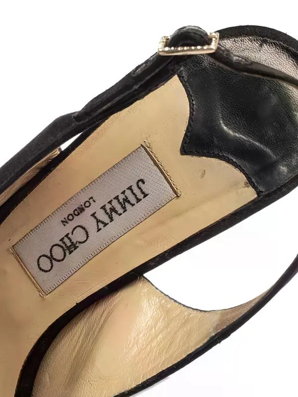 JIMMY CHOO 120mm Slingback Peep-toe Platform Sandals