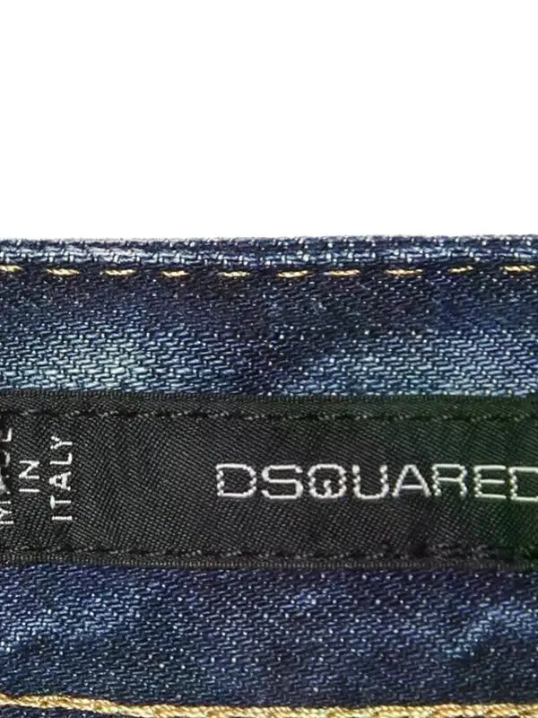 Dsquared2 Distressed Straight-leg Jeans