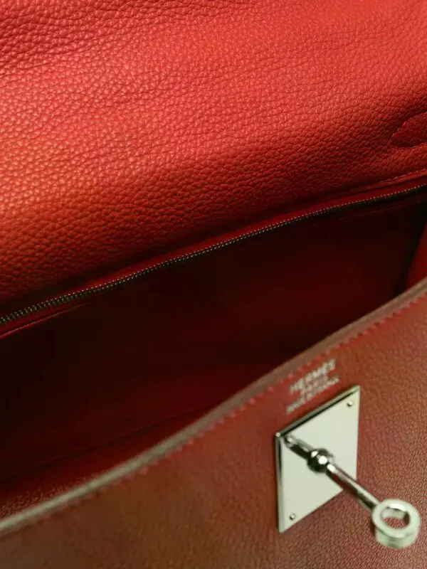 Hermès Kelly 32 Phw Bag - Red