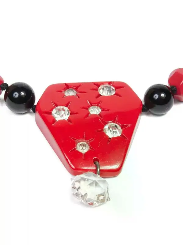Vintage 1980s Bead-embellished Necklace