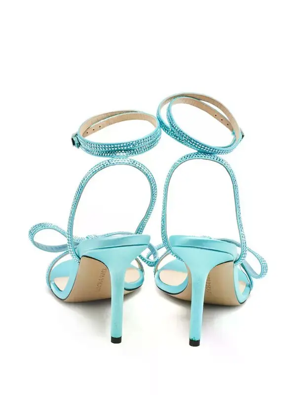 Mach & Mach 90mm Rhinestone-embellished Strappy Sandals