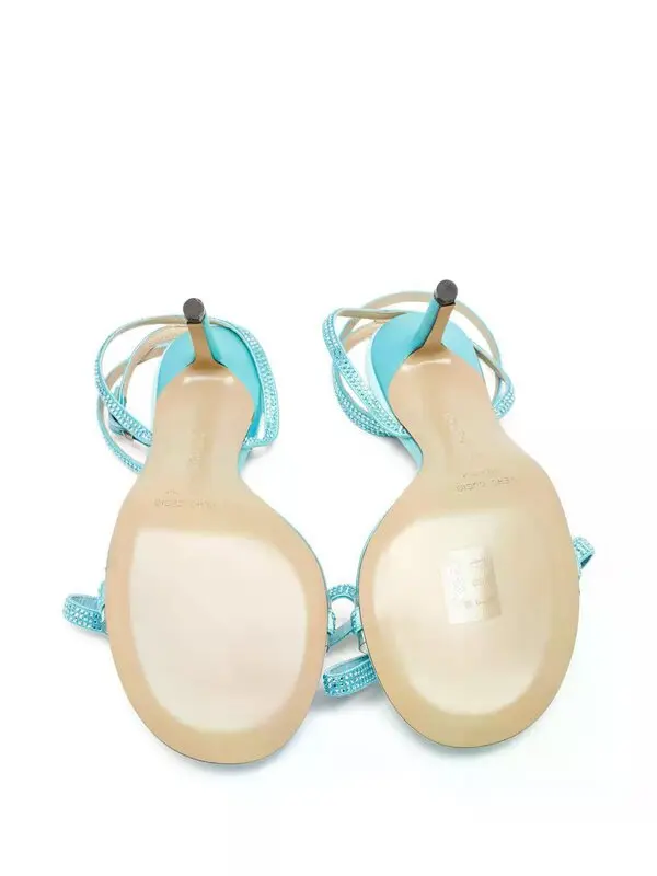 Mach & Mach 90mm Rhinestone-embellished Strappy Sandals