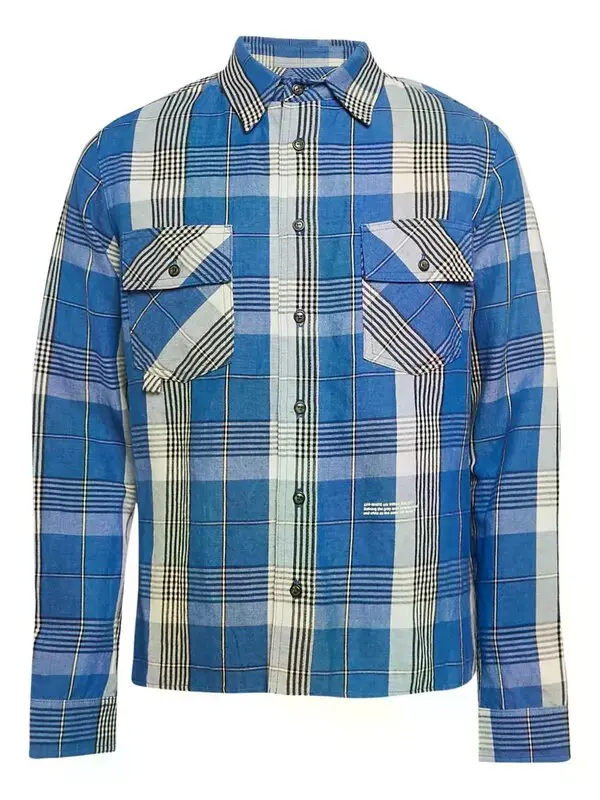 Off-White Checked Shirt - Blue
