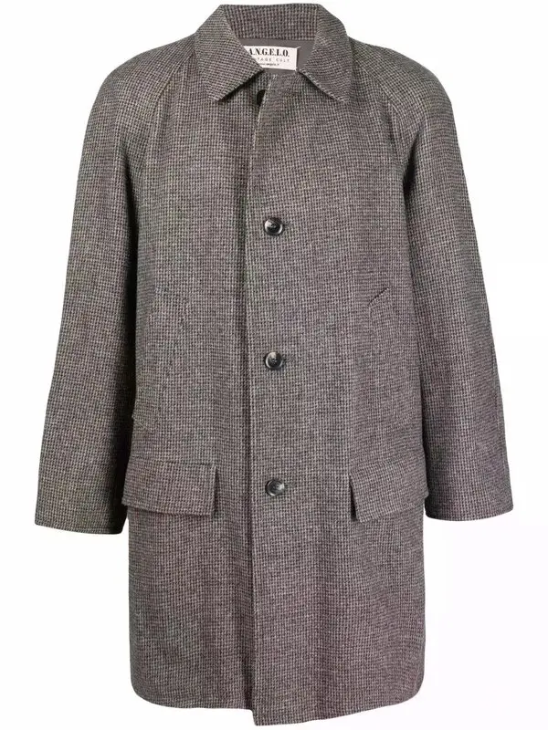 A.N.G.E.L.O. VINTAGE CULT 1990s Mélange-effect Single-breasted Coat