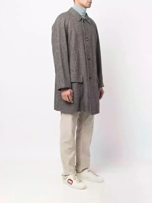 A.N.G.E.L.O. VINTAGE CULT 1990s Mélange-effect Single-breasted Coat