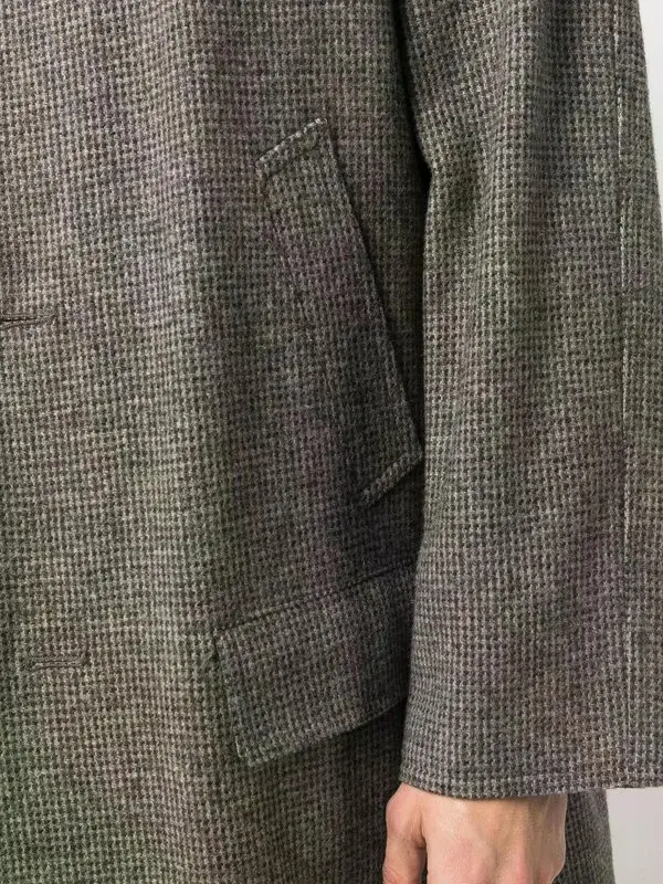 A.N.G.E.L.O. VINTAGE CULT 1990s Mélange-effect Single-breasted Coat