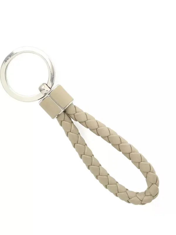 Bottega Veneta Intrecciato Keyring - Neutrals