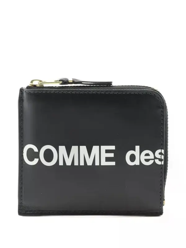 Comme Des Garçons Logo-print Coin Purse - Black