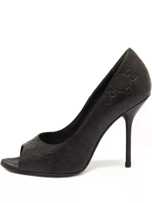 Gucci 105mm Sima Leather Pumps