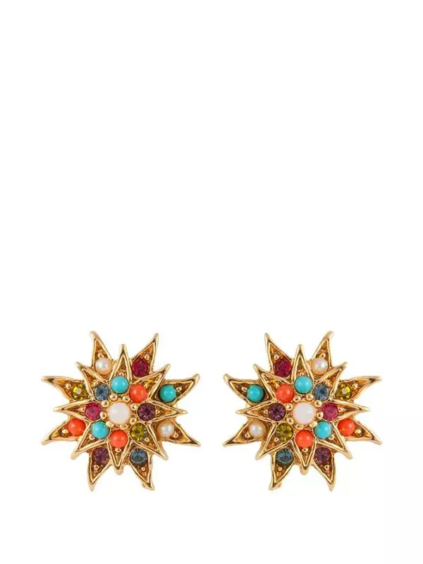 SUSAN CAPLAN X D'orlan 1980s Star-motif Earrings - Gold