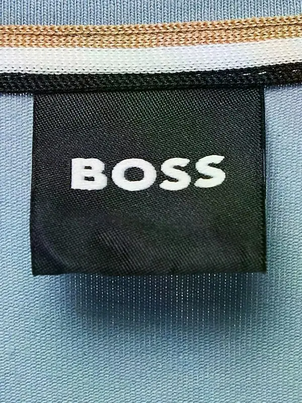BOSS Logo-embroidered T-shirt - Blue