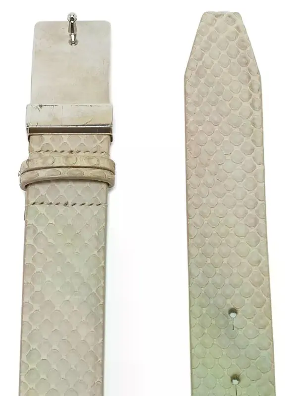 Brunello Cucinelli Snakeskin Leather Belt