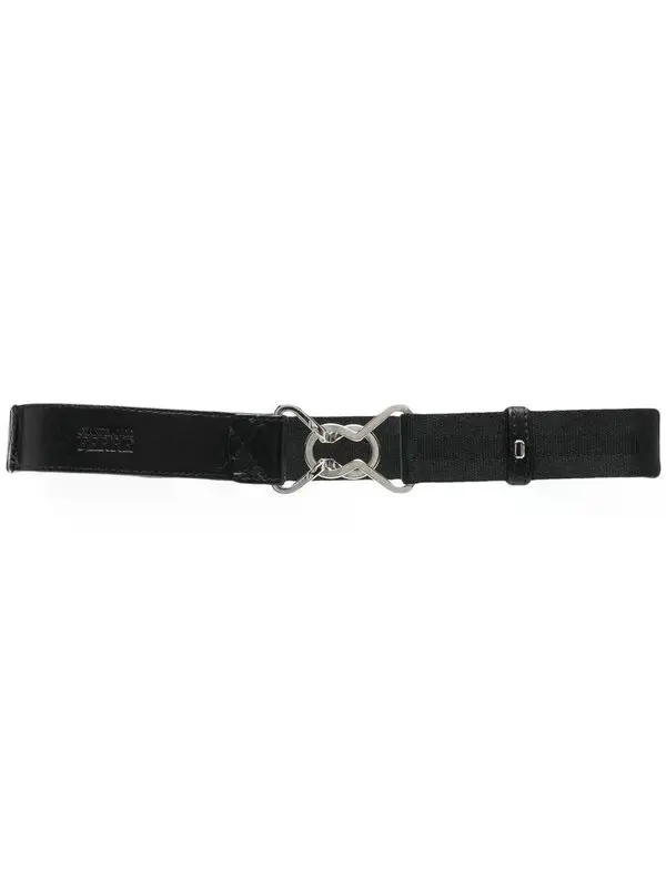 Gianfranco Ferre Pre-owned 1990s Interlocking-buckle Belt - Black