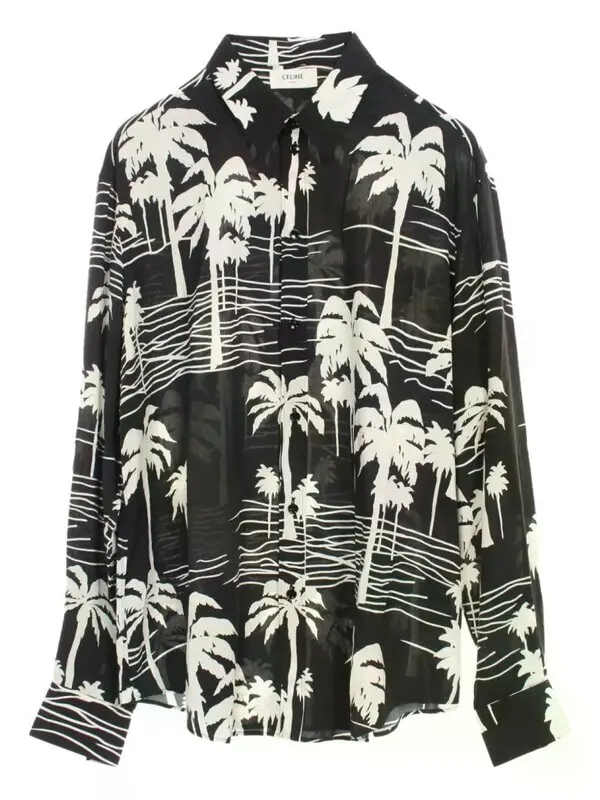 Celine 2010s Palm Tree-print Shirt