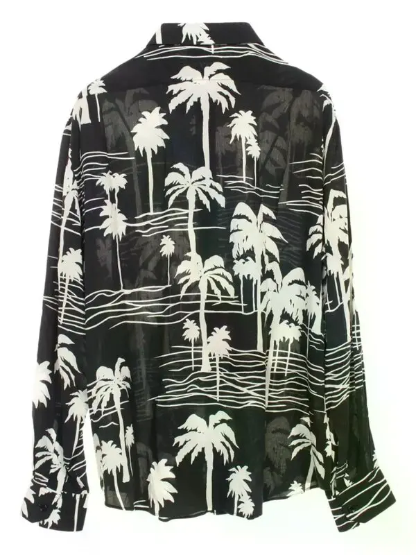 Celine 2010s Palm Tree-print Shirt