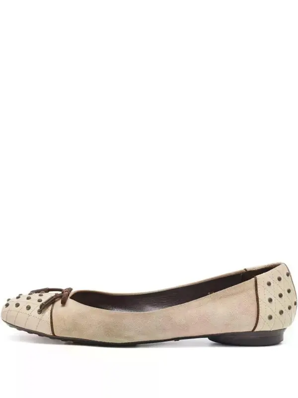 TOD'S Stud-embellished Ballet Flats