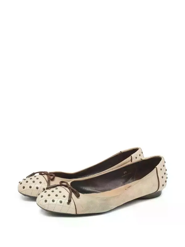 TOD'S Stud-embellished Ballet Flats
