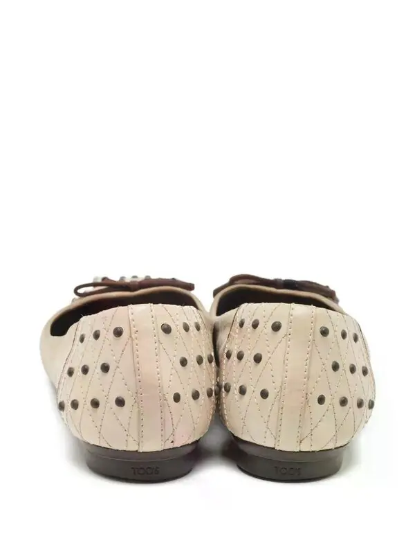TOD'S Stud-embellished Ballet Flats